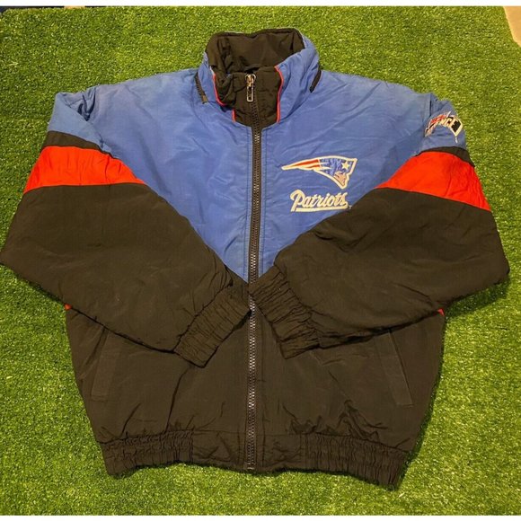 Pro Player | Jackets & Coats | Vintage Pro Player 9s New England Patriots Full Zip Puffer Jacket ...